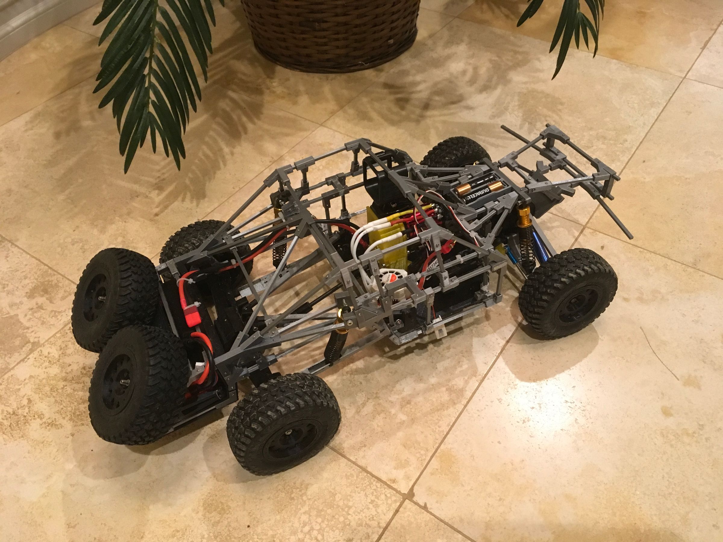 3D Printed 1/10 Remote Controlled Trophy Truck | Scale RC Suspension ...