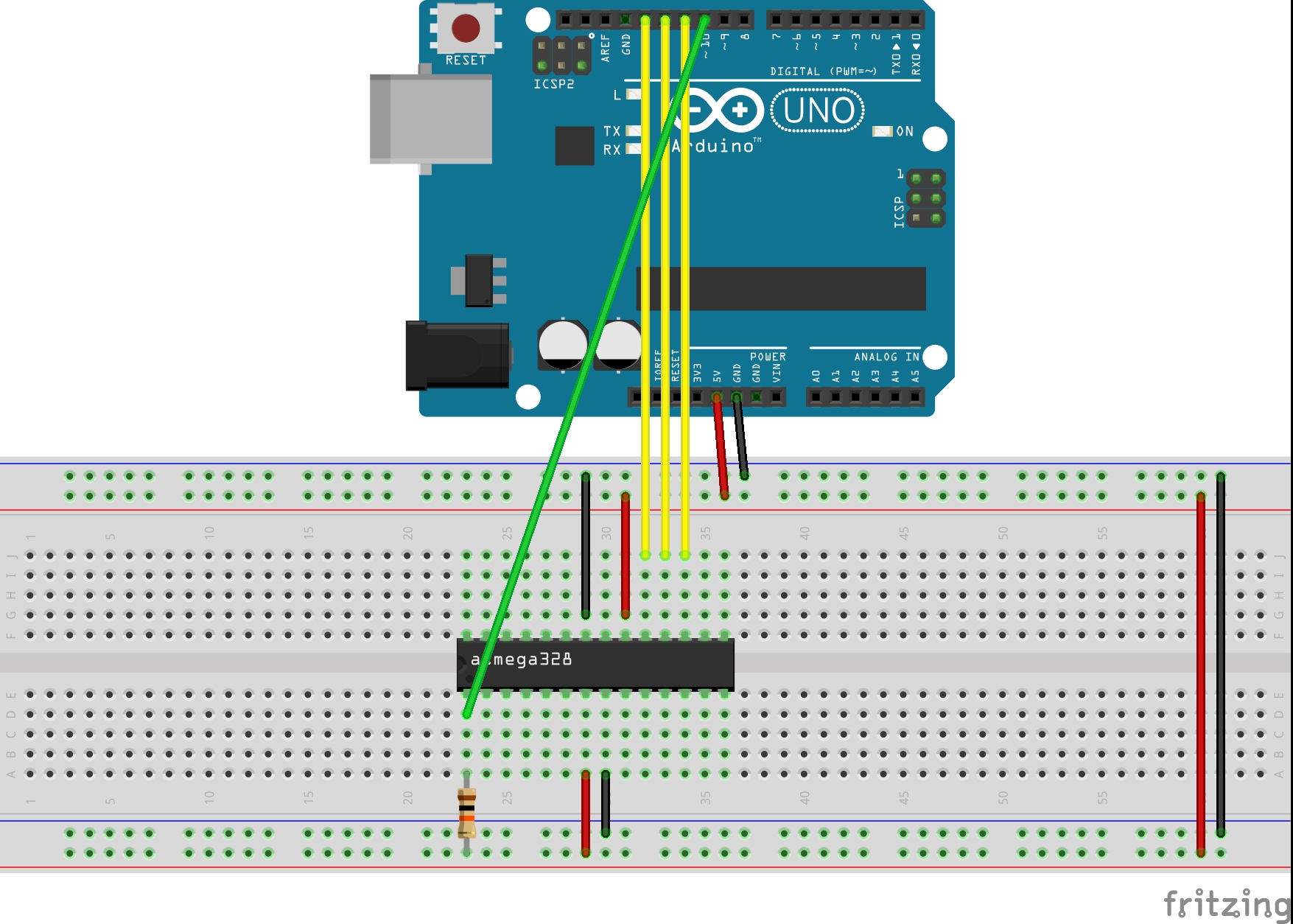Standalone ATmega328p (using Internal 8 MHz Clock) : 4 Steps ...