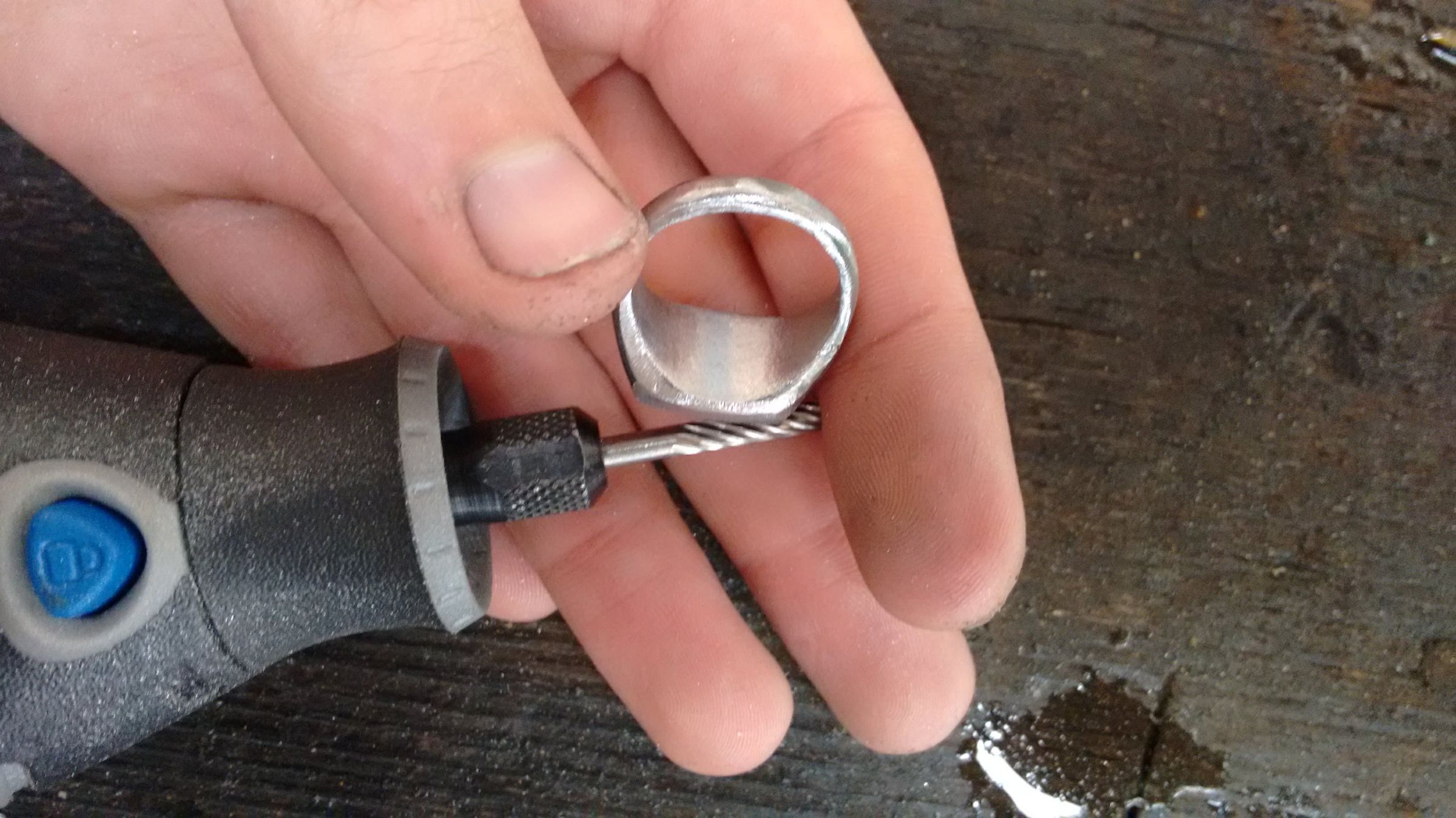 Steel Nut to Signet Ring : 4 Steps (with Pictures) - Instructables