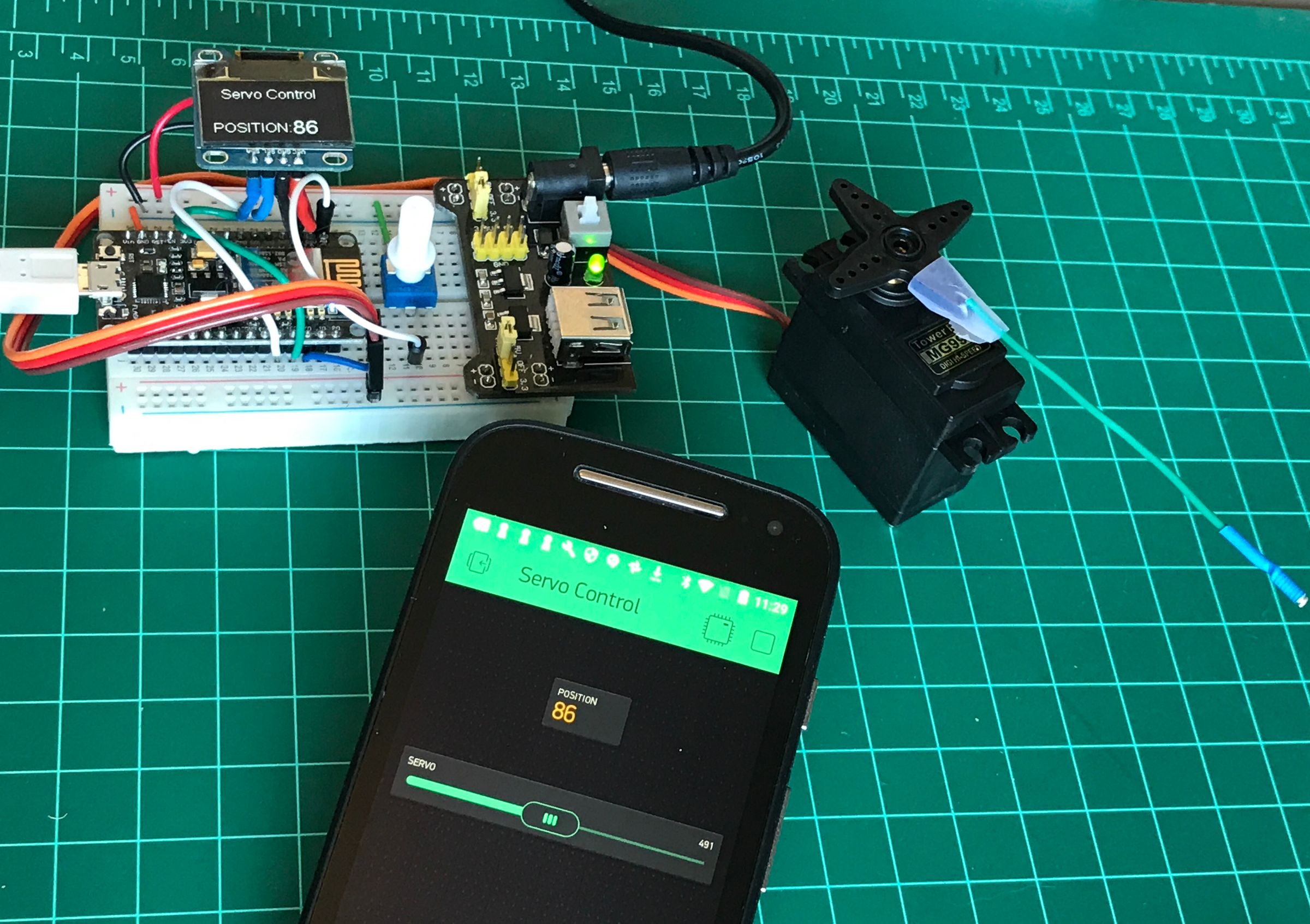 IoT Made Simple: Servo Control With NodeMCU and Blynk : 6 Steps (with Pictures) - Instructables