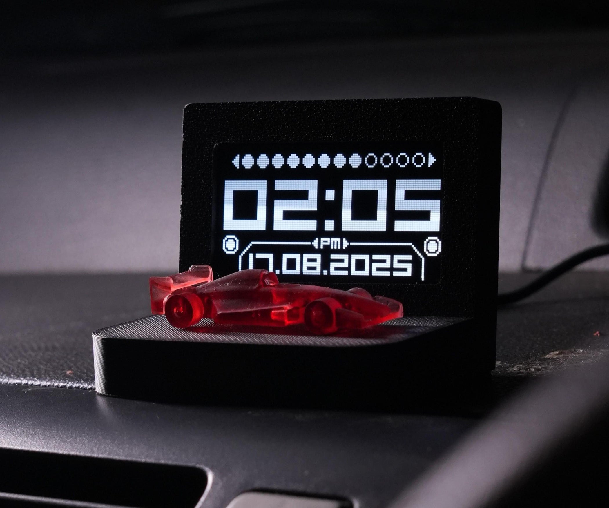 F1 Cockpit-Inspired Digital OLED Clock With ESP32 : 4 Steps (with ...