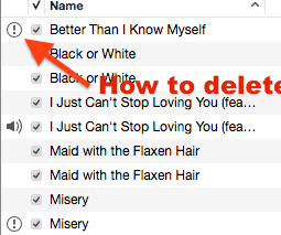 How to Delete All Songs With Exclamation in Mac ITunes 12 : 4 Steps ...