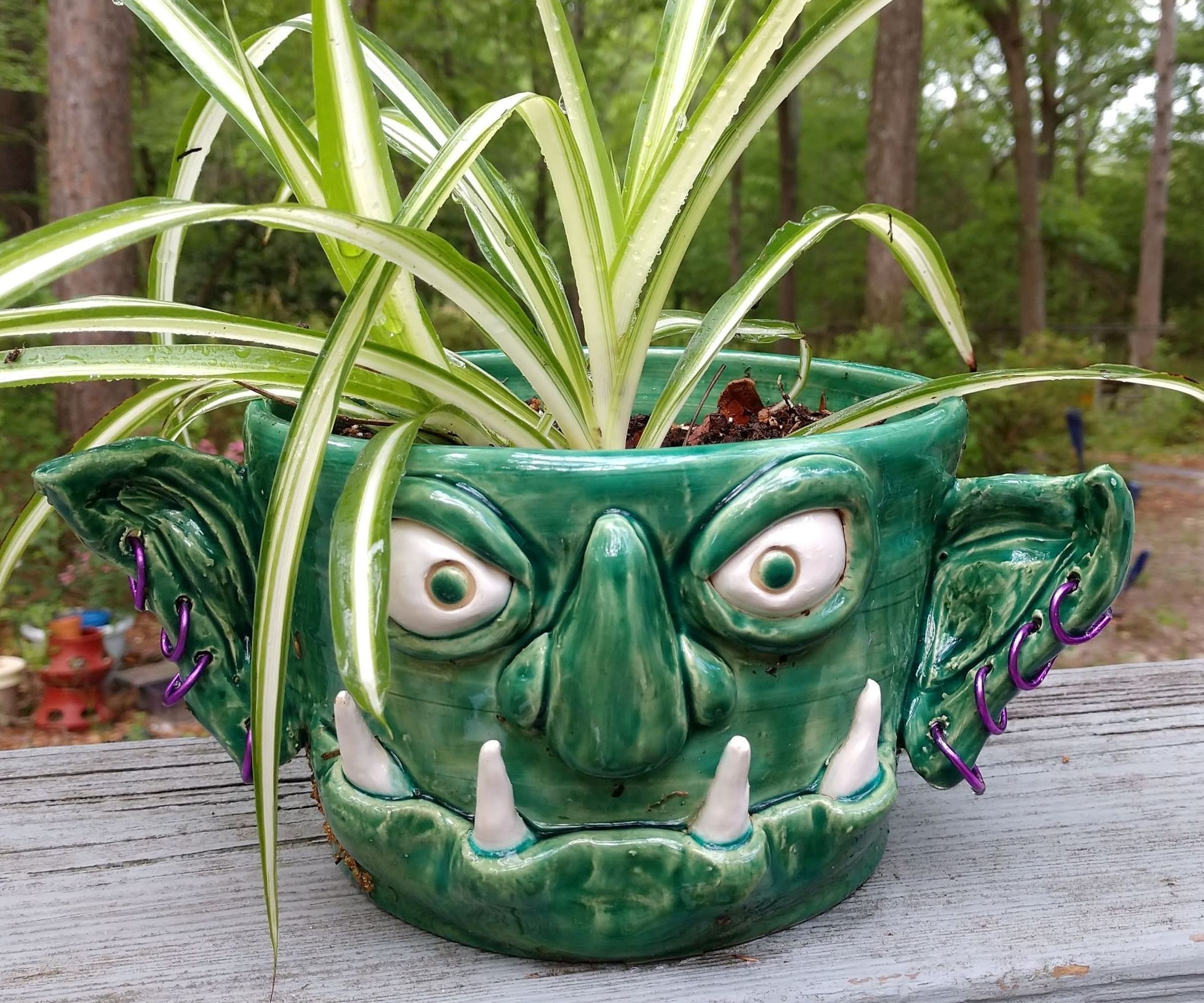 Pierced and Sculpted Goblin Planter Out of Clay : 5 Steps (with ...