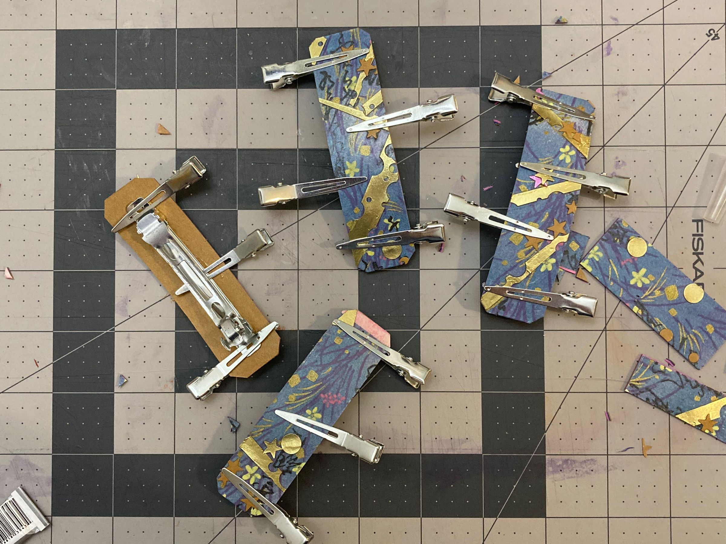 Laminated Paper Barrettes and Hair Clips : 12 Steps (with Pictures ...