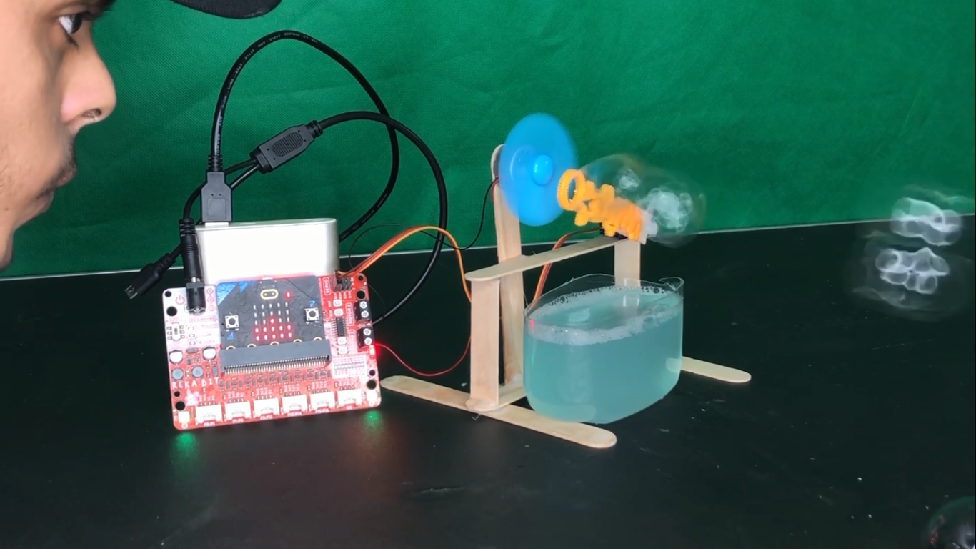 DIY Bubble Blower Using REKA:BIT With Micro:bit : 5 Steps - Instructables