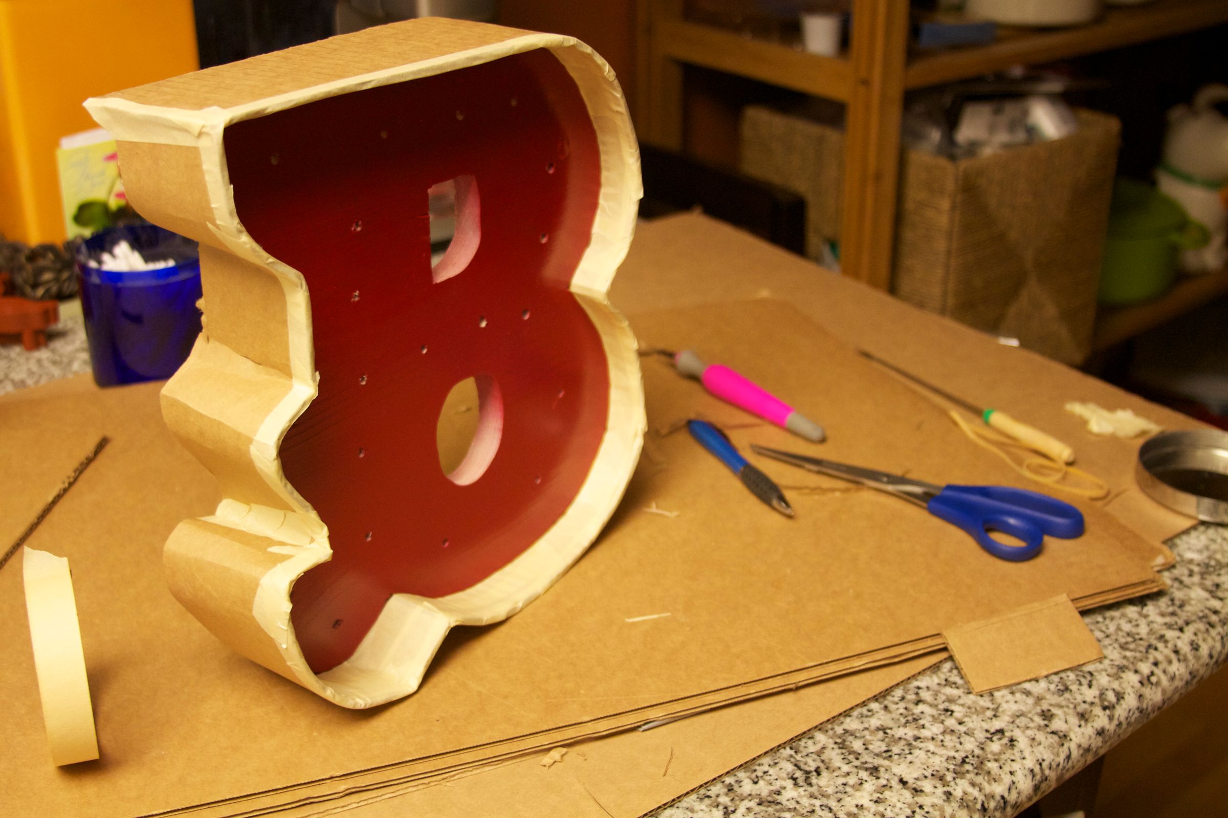 DIY Vintage Light Up Marquee Letters : 11 Steps (with Pictures ...