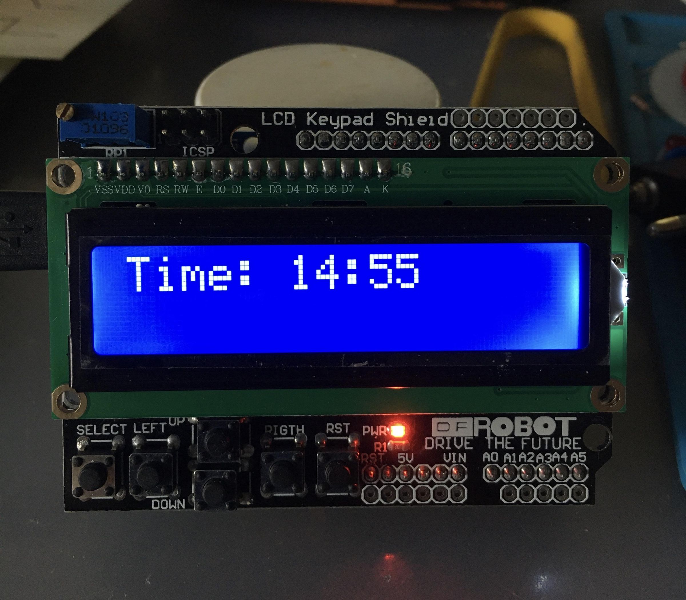 How to Make a DIY Alarm Clock With LCD Keypad Shield : 5 Steps ...