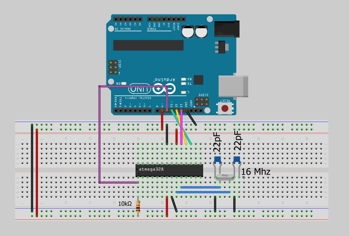 Bootloading and Mounting Arduino Atmega328 - I Made It at TechShop : 8 ...