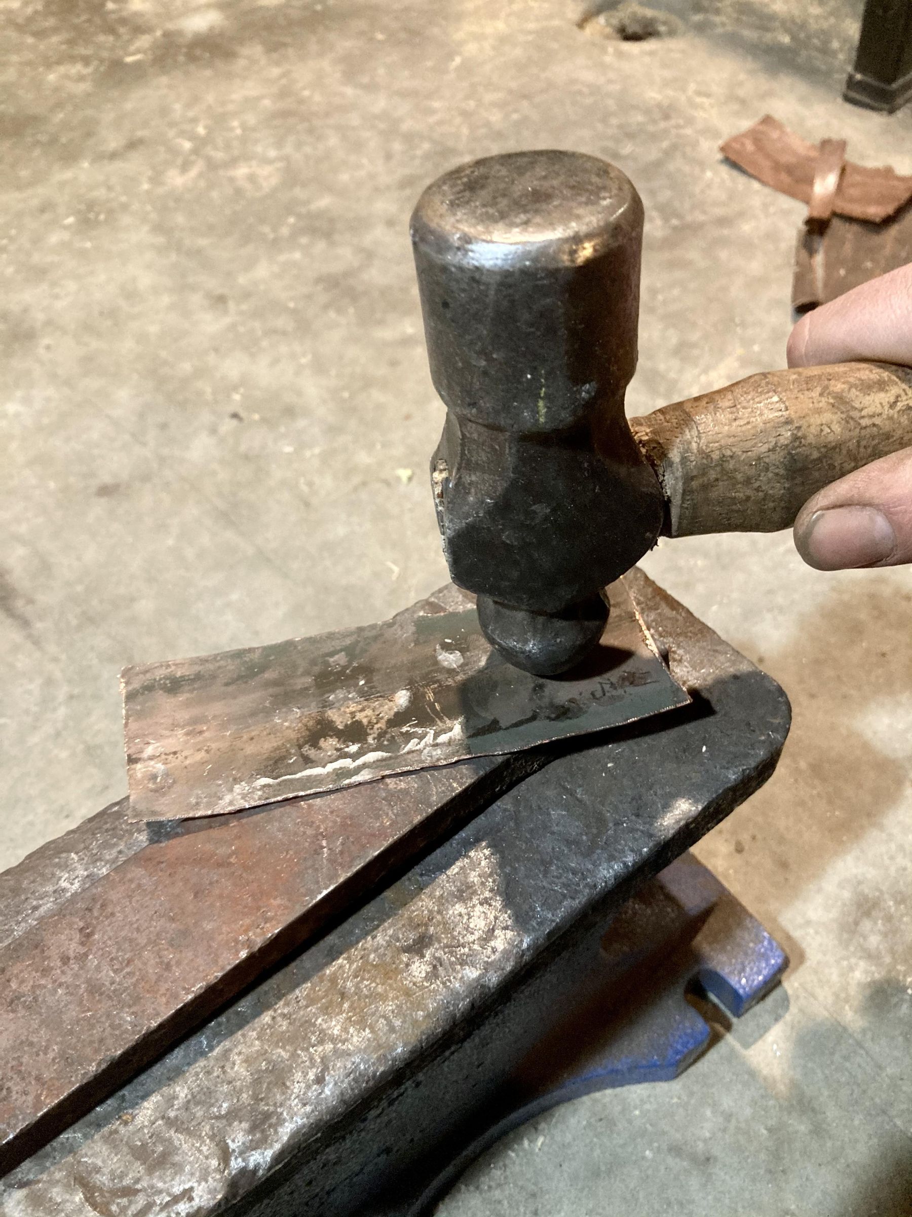 Hammered Copper Spoon With Simple Tools and Materials : 6 Steps (with ...