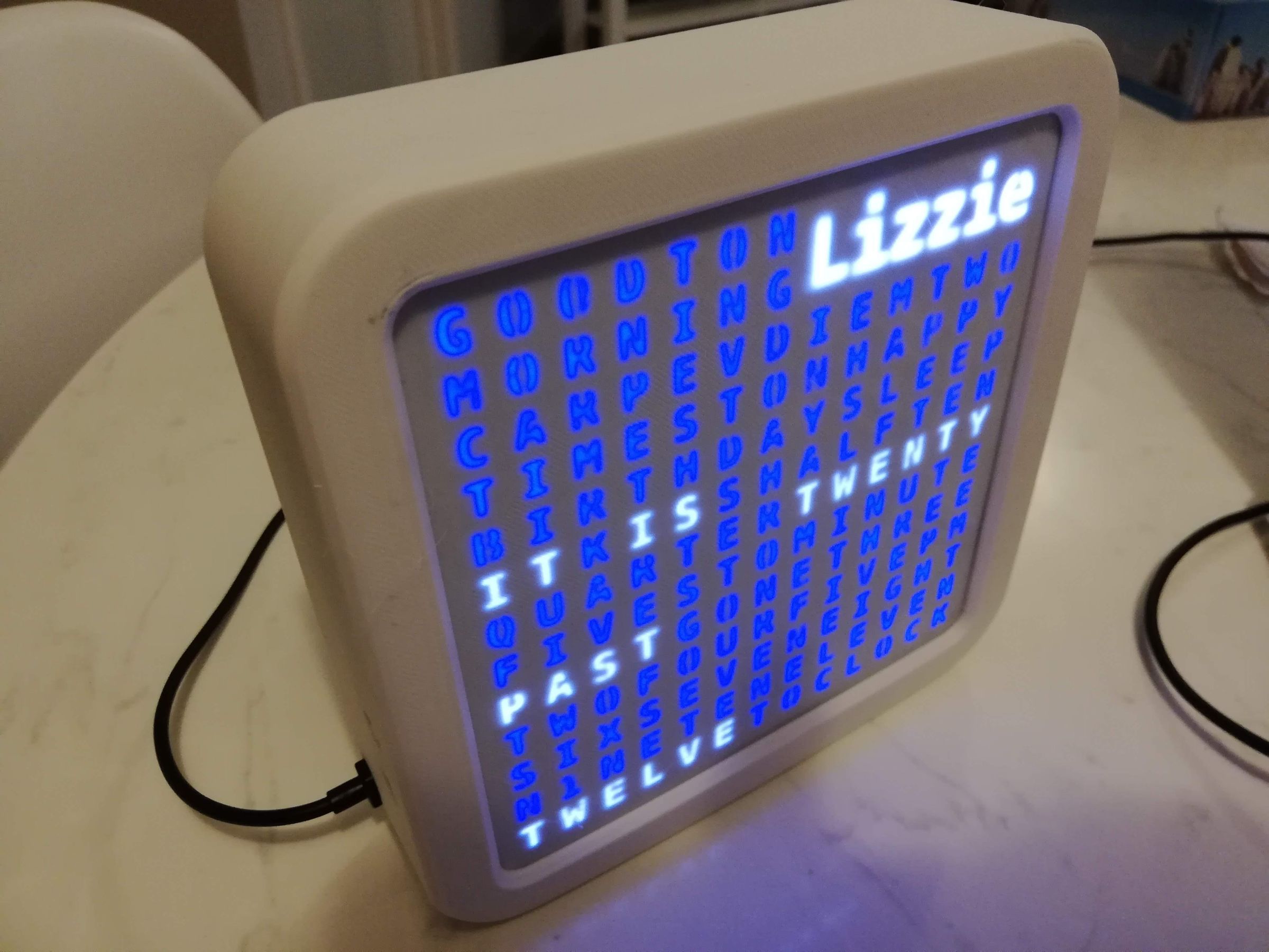 3D Printed Personalised Word Clock : 7 Steps (with Pictures ...