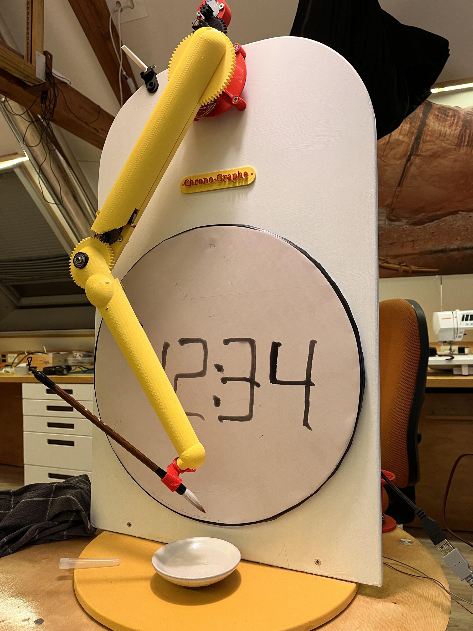 ChronoGrapher - the Arduino Clock That Is Painting Time With a Brush : 6 Steps - Instructables