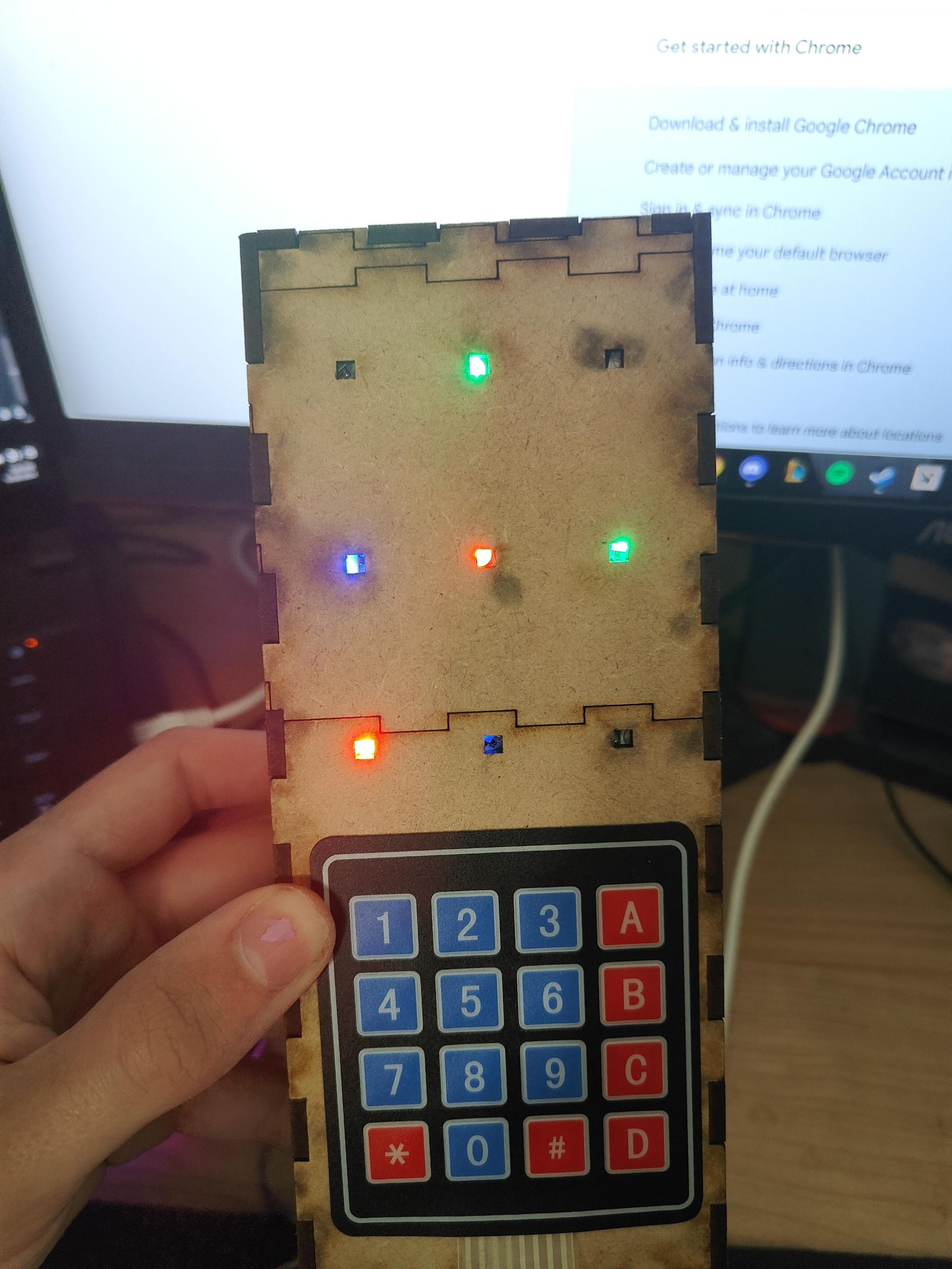 Handheld Whack-a-mole Game Powered With Arduino UNO : 5 Steps ...
