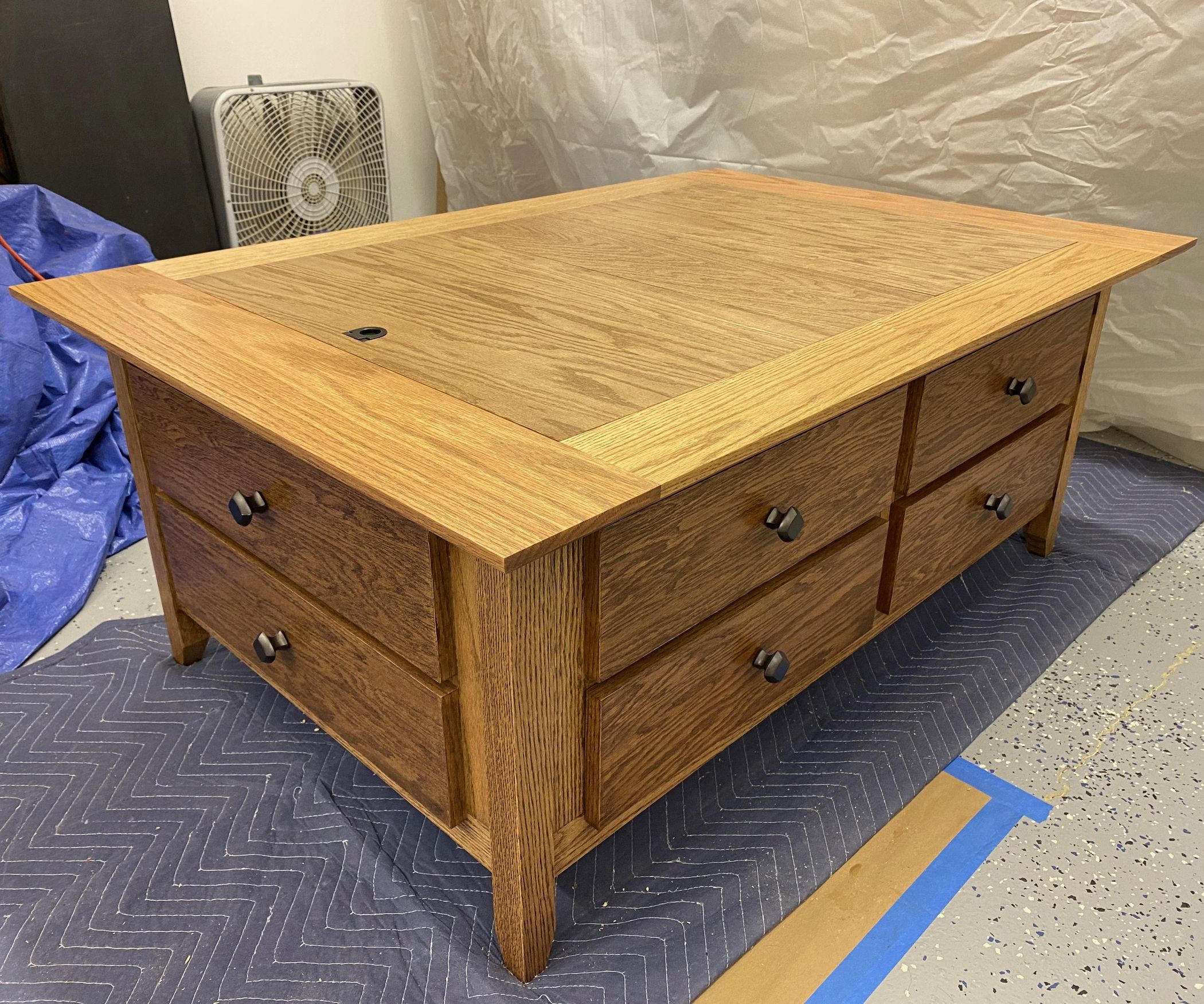 Gaming Coffee Table With Hidden Gaming Area : 4 Steps (with Pictures ...