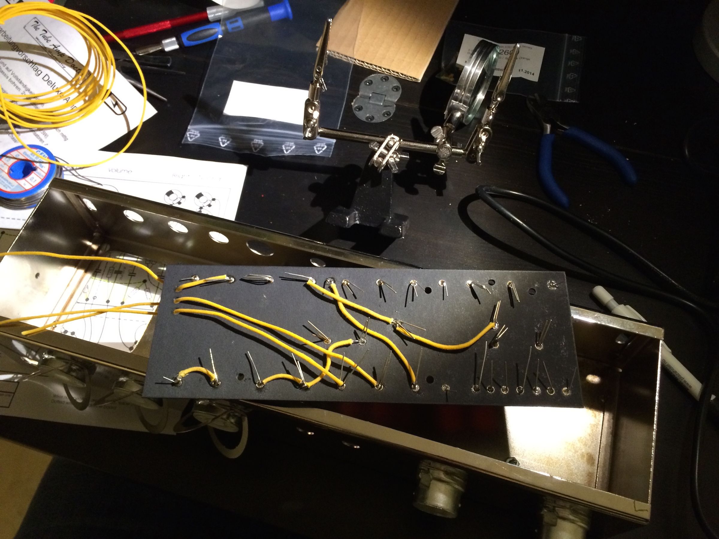 Fender Tweed Deluxe 5e3 Clone Build Based on TAD Tweed Deluxe Kit : 18 ...