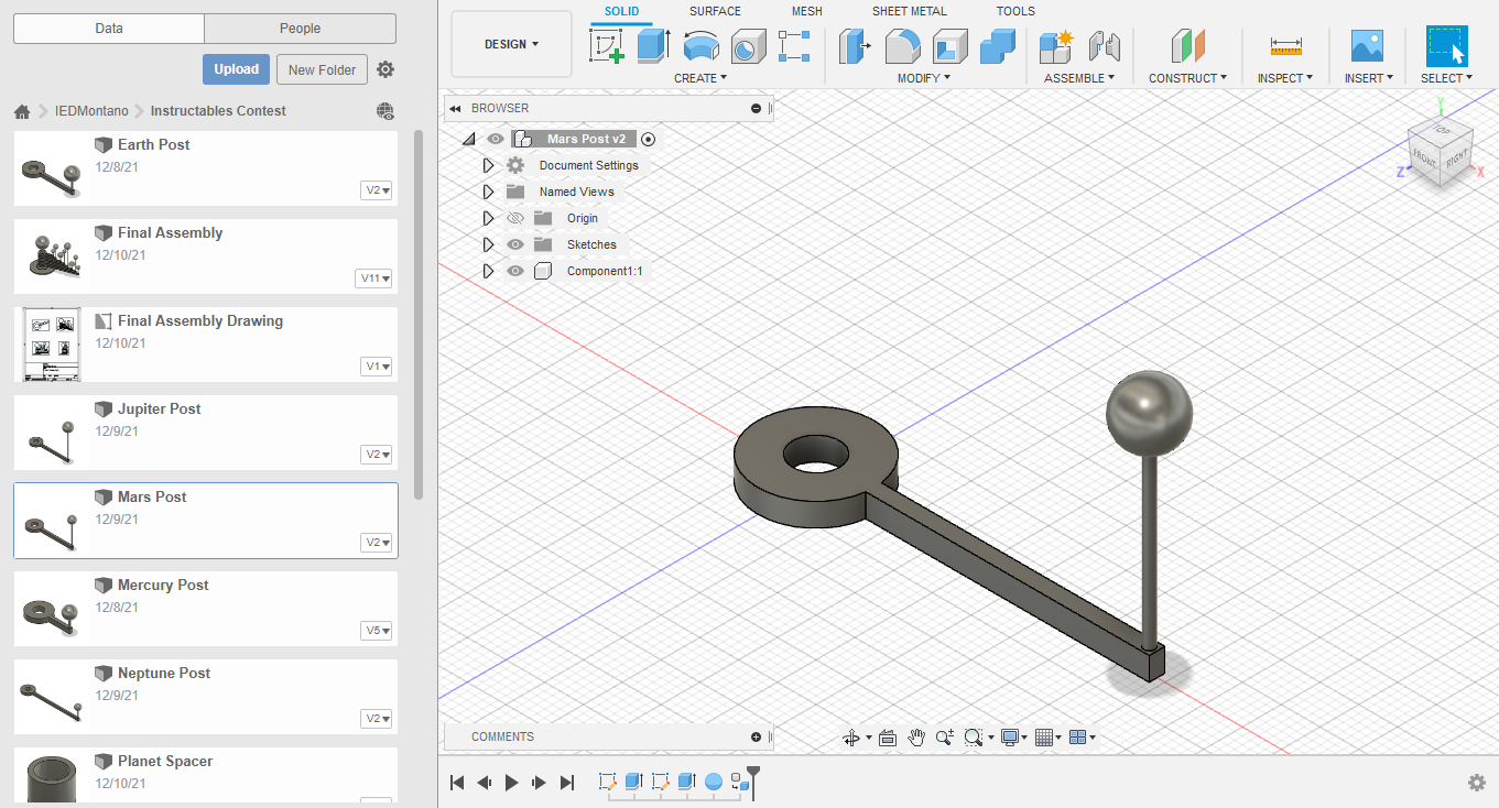 Rotating Solar System Model : 6 Steps (with Pictures) - Instructables