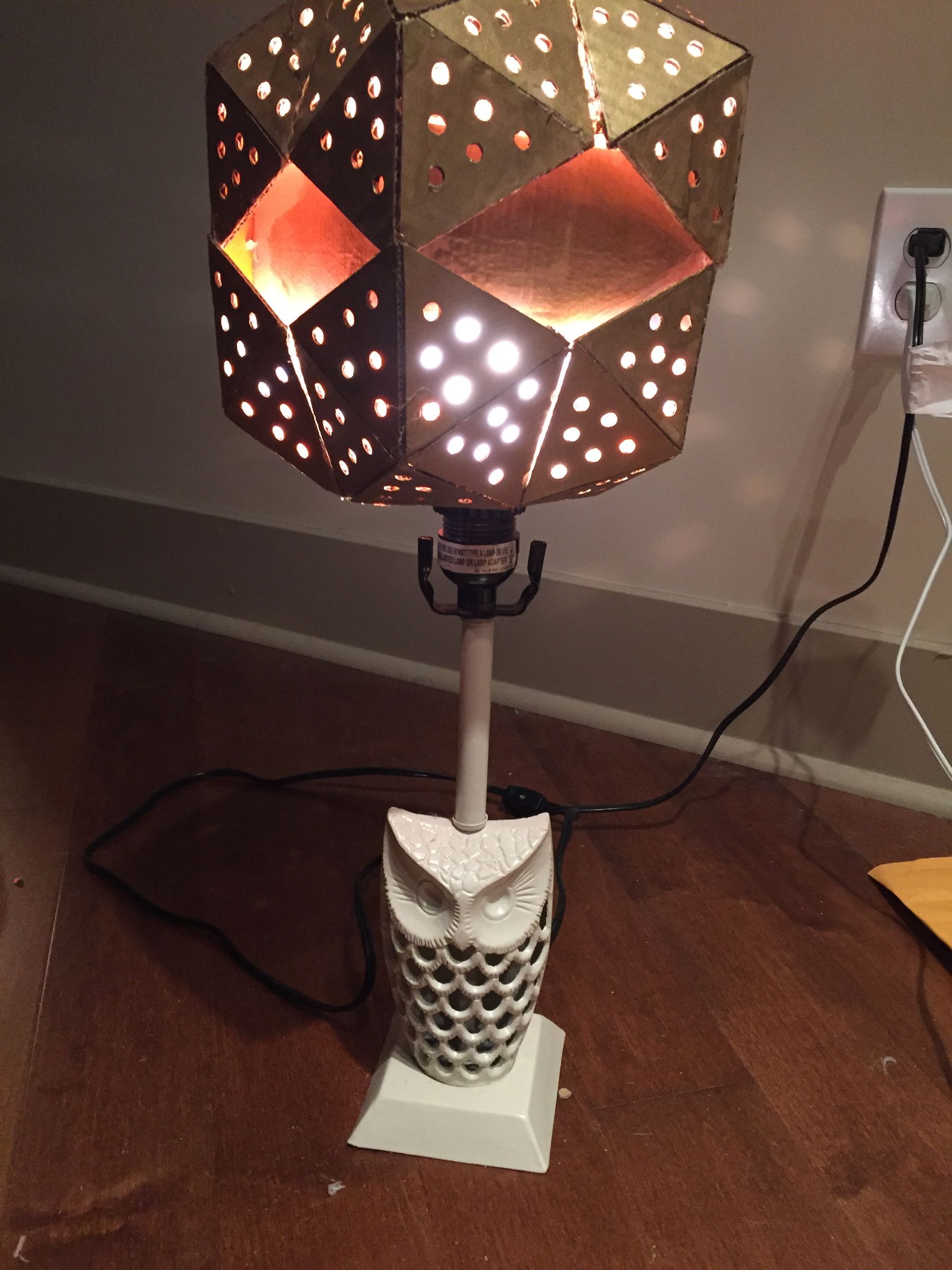 Cardboard Lampshade : 6 Steps - Instructables