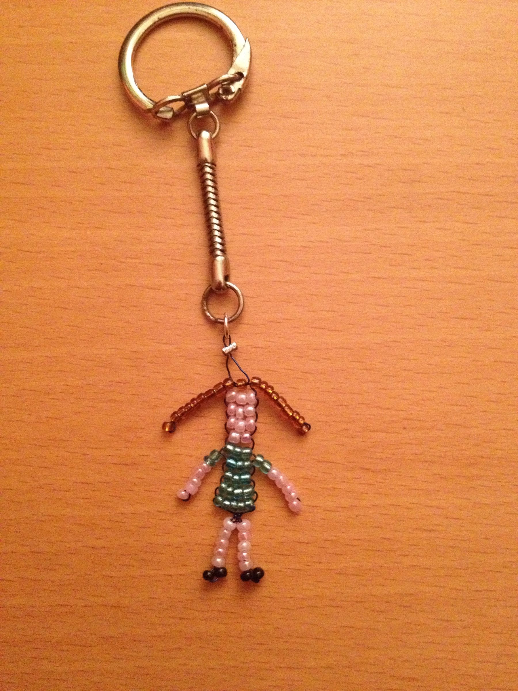 Beaded Girl Keyring : 7 Steps - Instructables