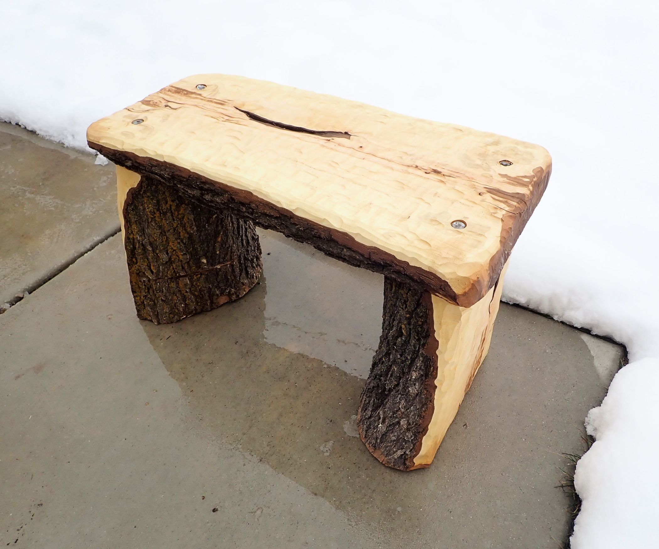 Simple Garden Bench From a Log : 11 Steps (with Pictures) - Instructables