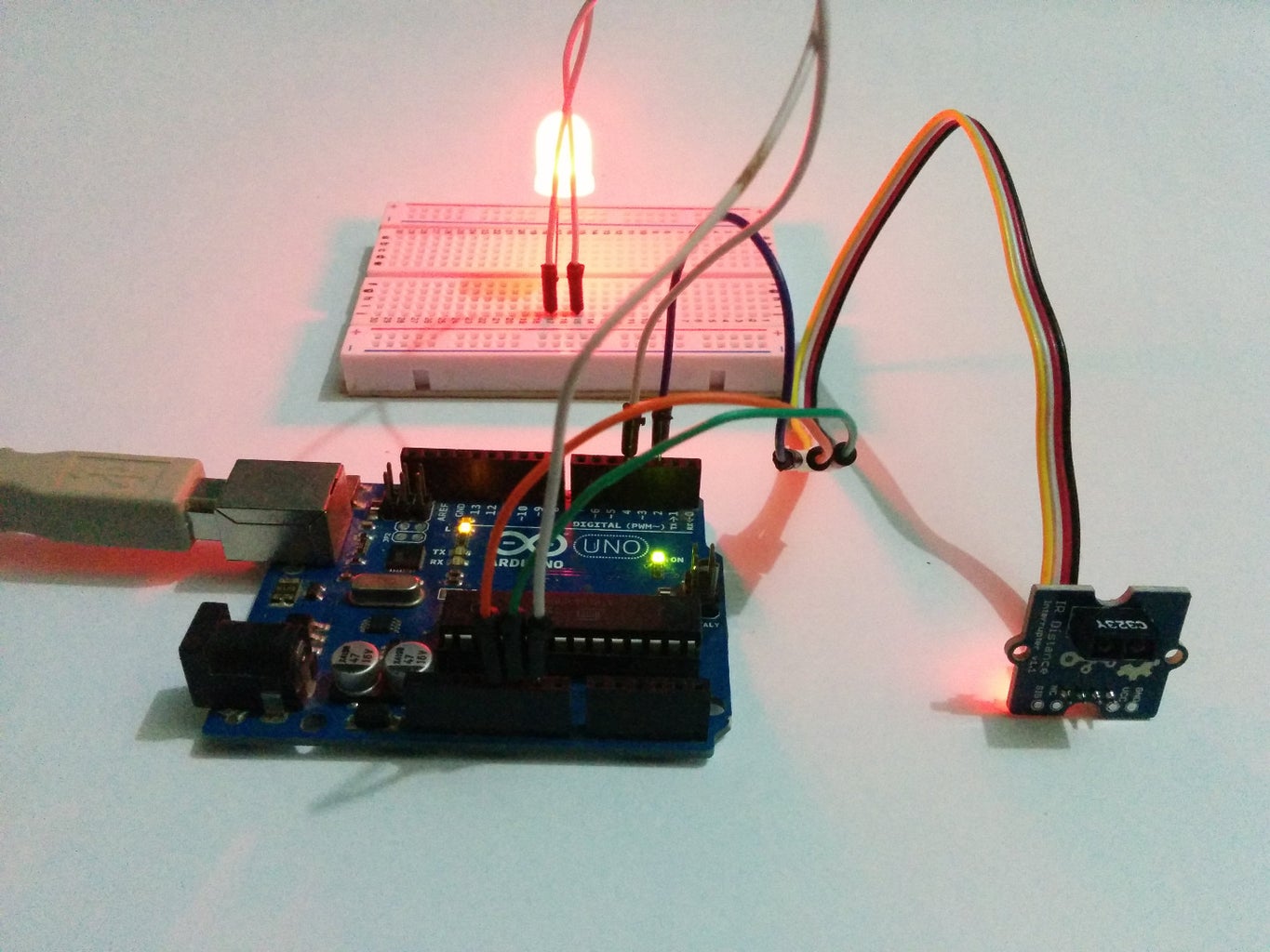 Grove Ir Distance Interrupter Arduino 3 Steps Instructables