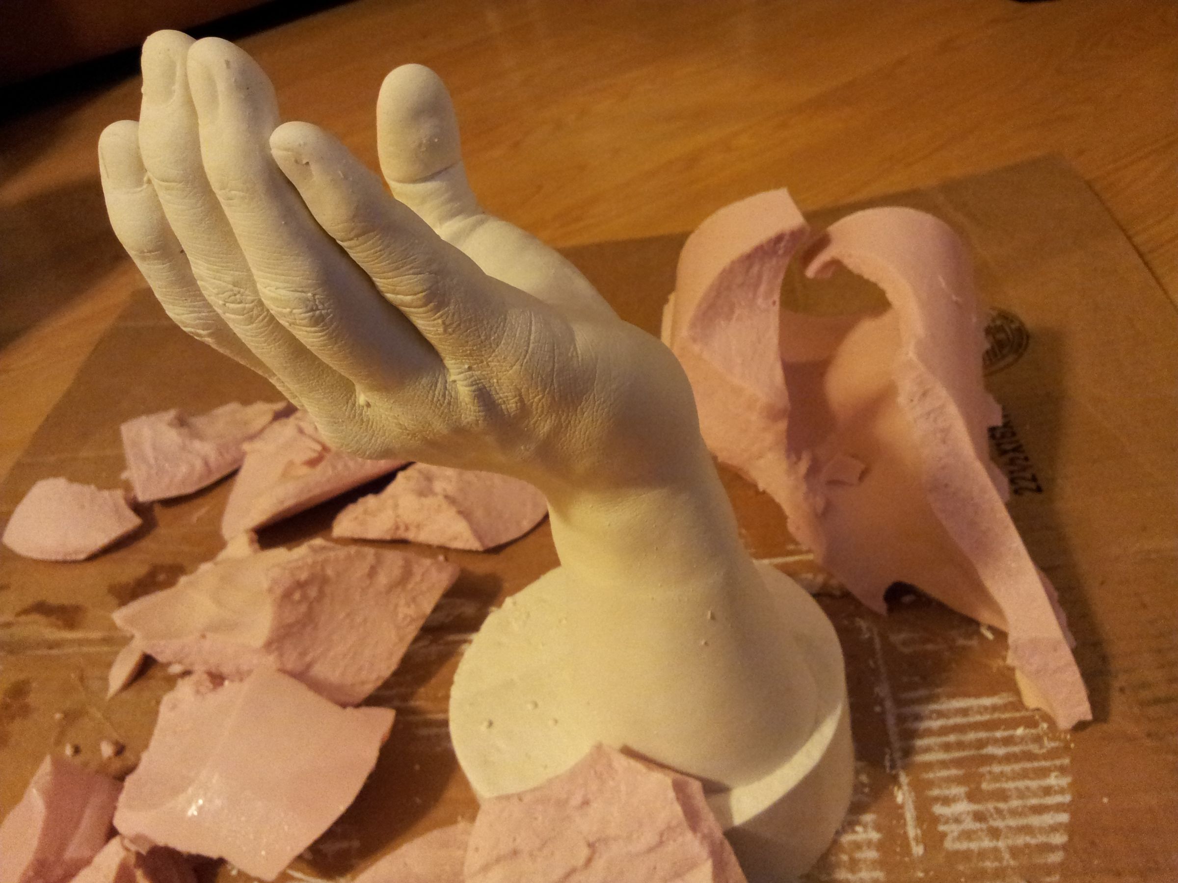 Plaster Alginate Casts of My Hand DIY : 5 Steps (with Pictures ...