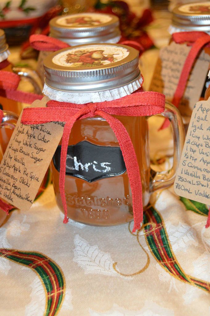 Hot Apple Pie Moonshine Jars