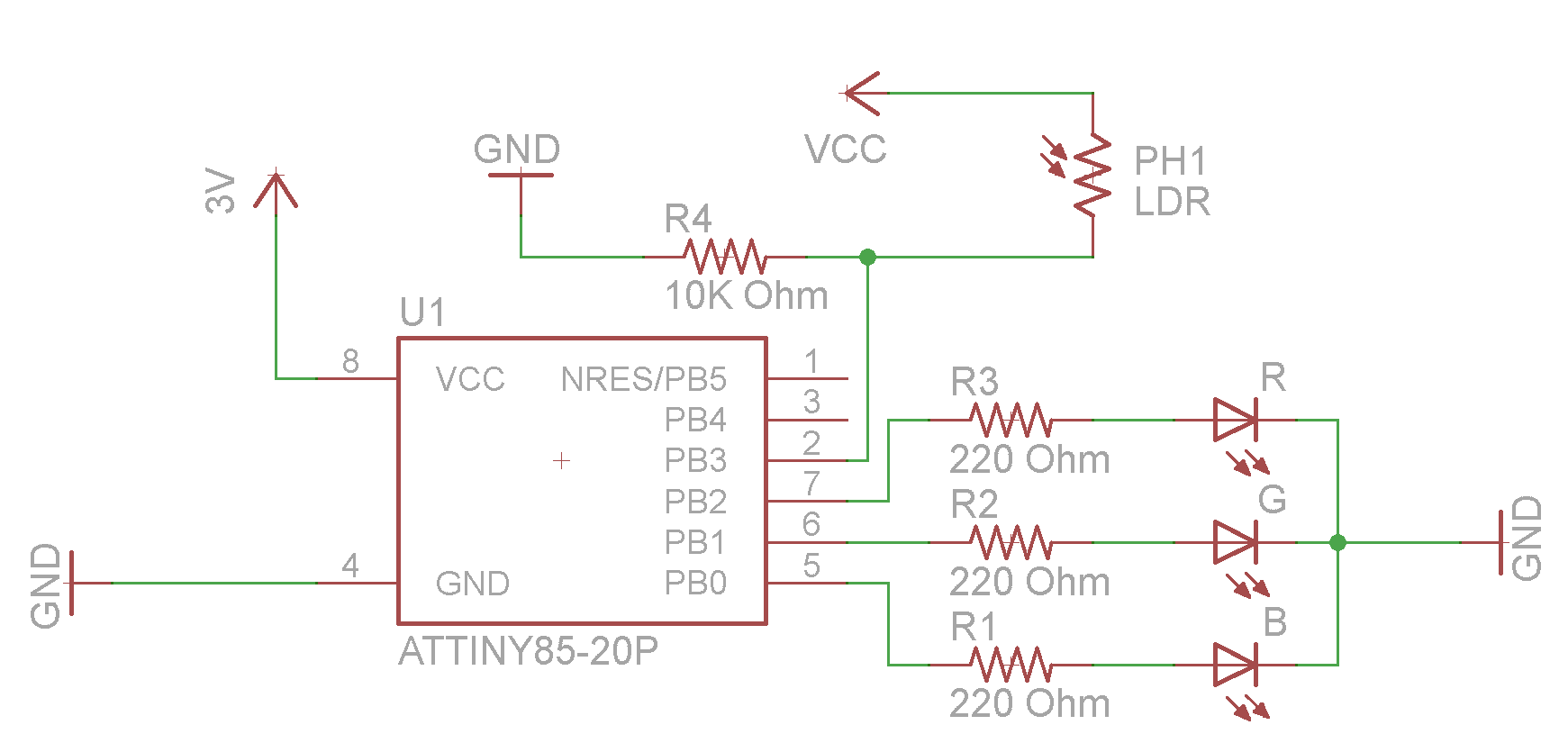 ATtiny85 Mini RGB Mood Light! : 5 Steps - Instructables