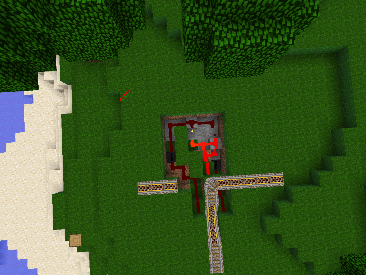 Minecraft Mine-cart Manual Track Switch : 5 Steps - Instructables