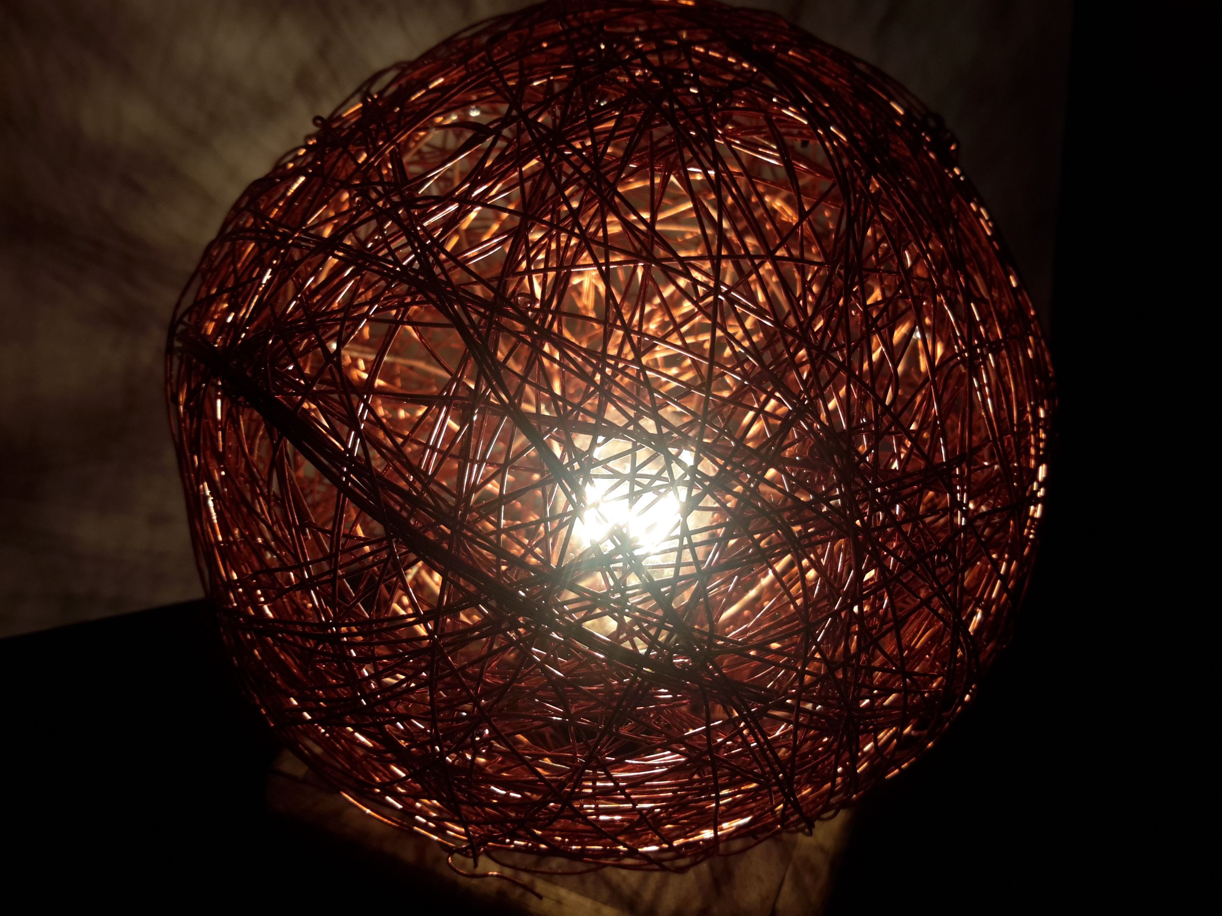 Copper Wire Sphere Lamp V2.0 : 6 Steps (with Pictures) - Instructables