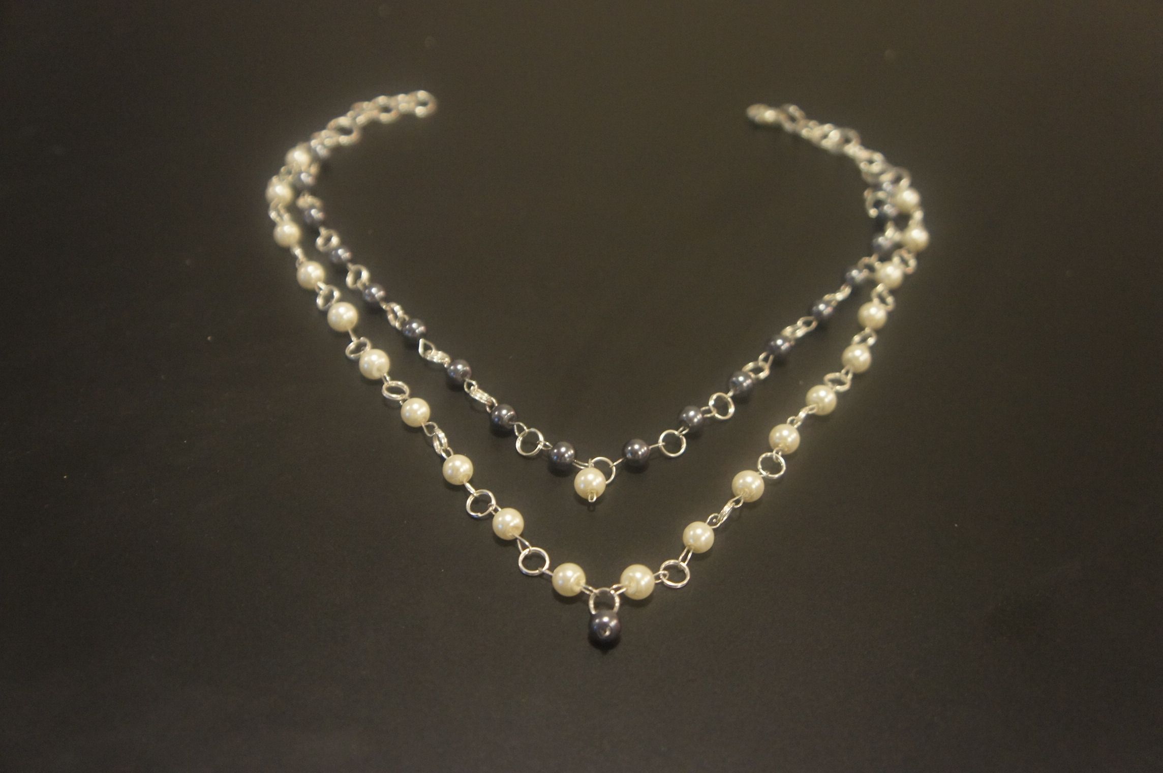 Basic Two Strand Bead Necklace : 3 Steps - Instructables