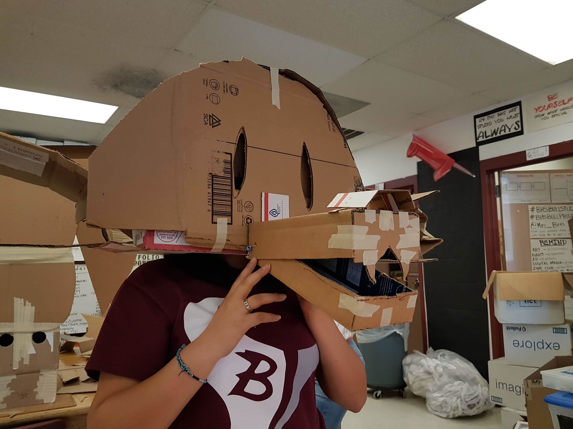 Wayne White Inspired Cardboard Masks : 5 Steps (with Pictures ...
