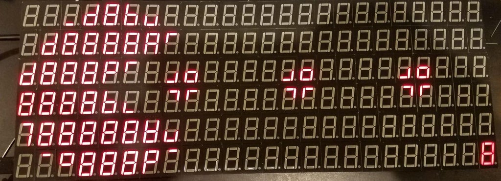 7 Segment Display Array 6 Steps With Pictures Instructables