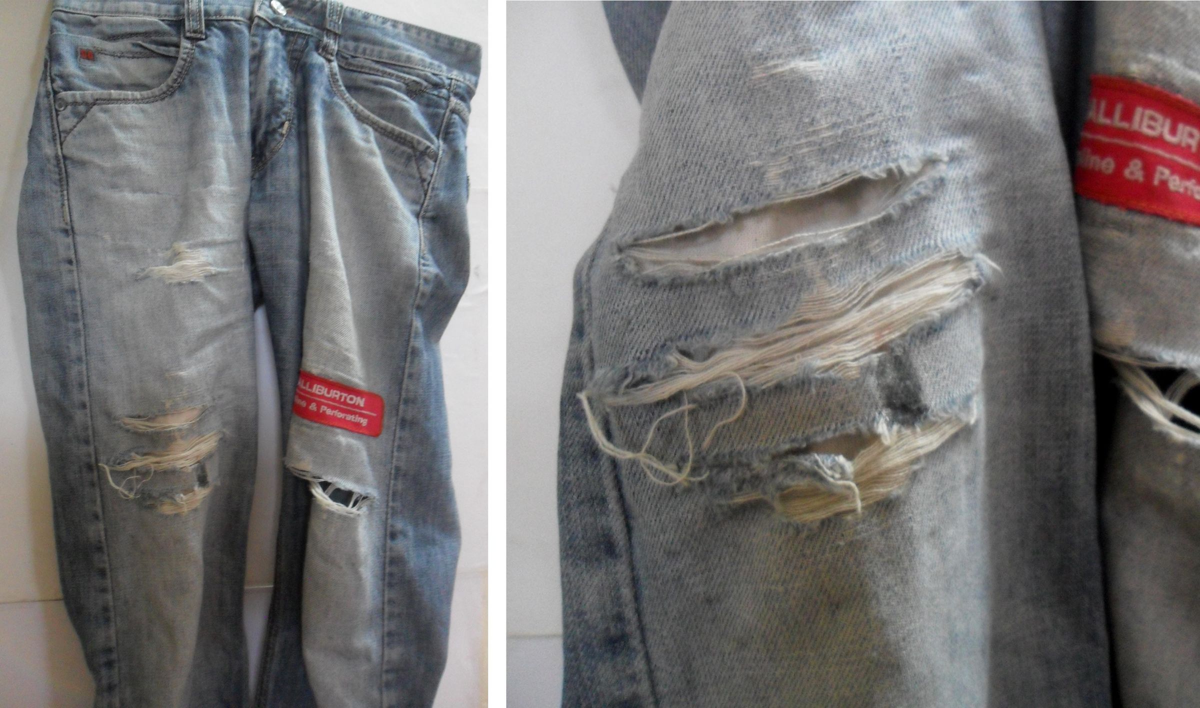 Tattered Jean Secret Gadget Pocket : 4 Steps - Instructables