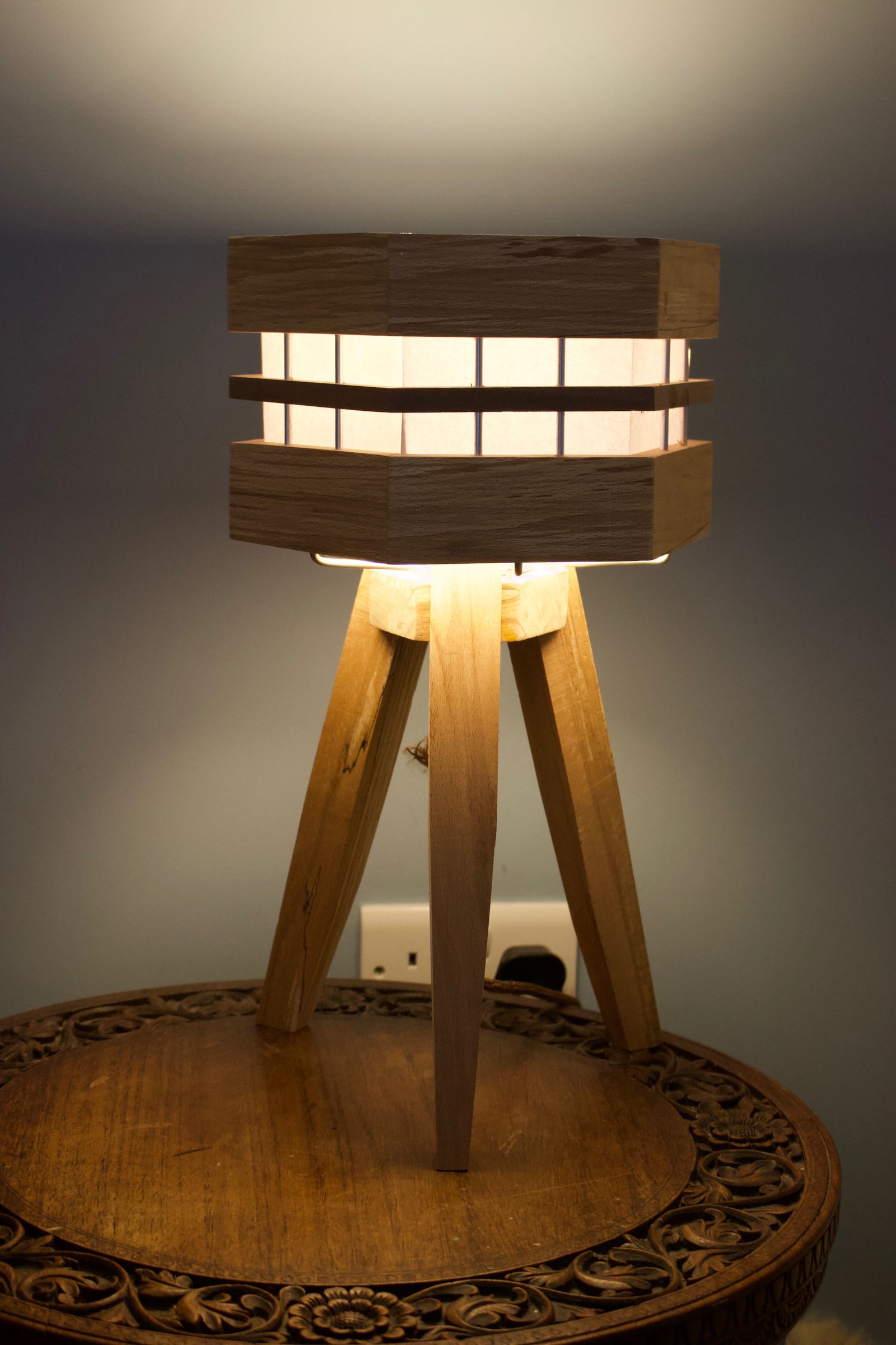 Spalted Beech Table Lamp : 6 Steps - Instructables