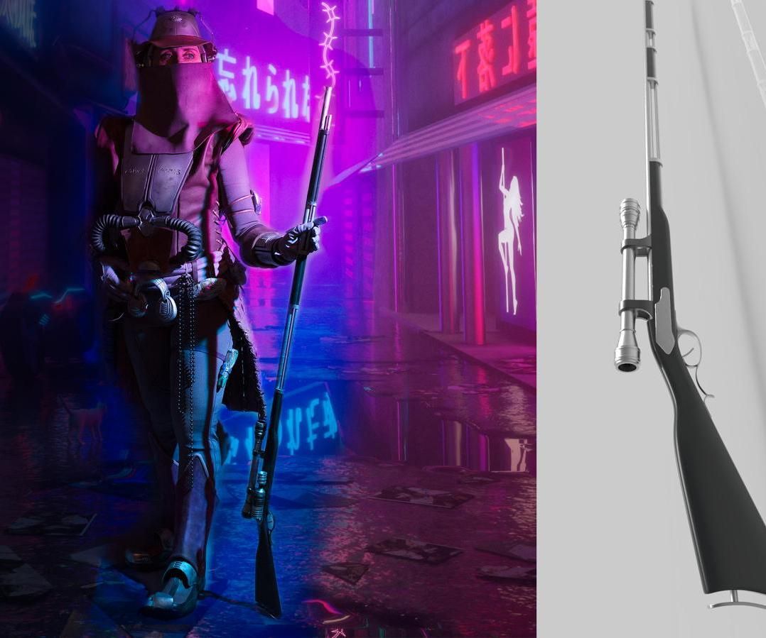 Zam Wesell Sniper Rifle Cosplay Tutorial - 3D Printed : 3 Steps ...