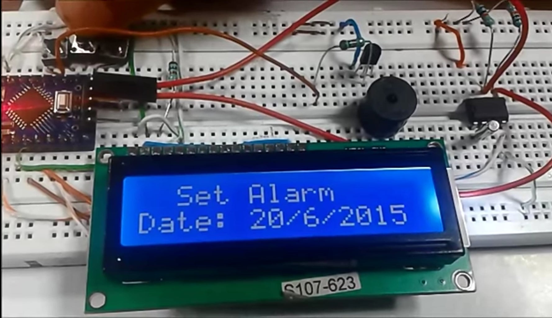 Arduino Based Digital Clock With Alarm Using 1602 Lcd 4 Steps Instructables