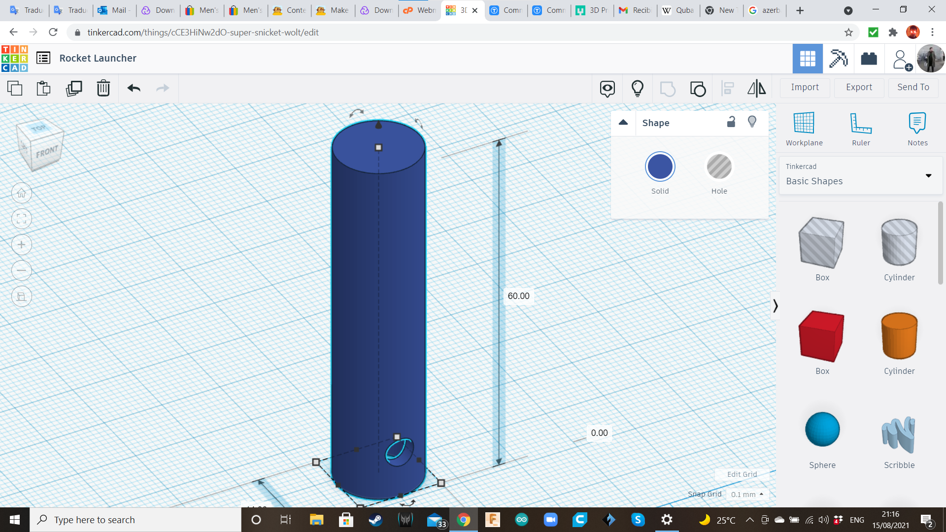 Tinkercad Robotics for School: Rocket Launching Mini-bot : 32 Steps ...
