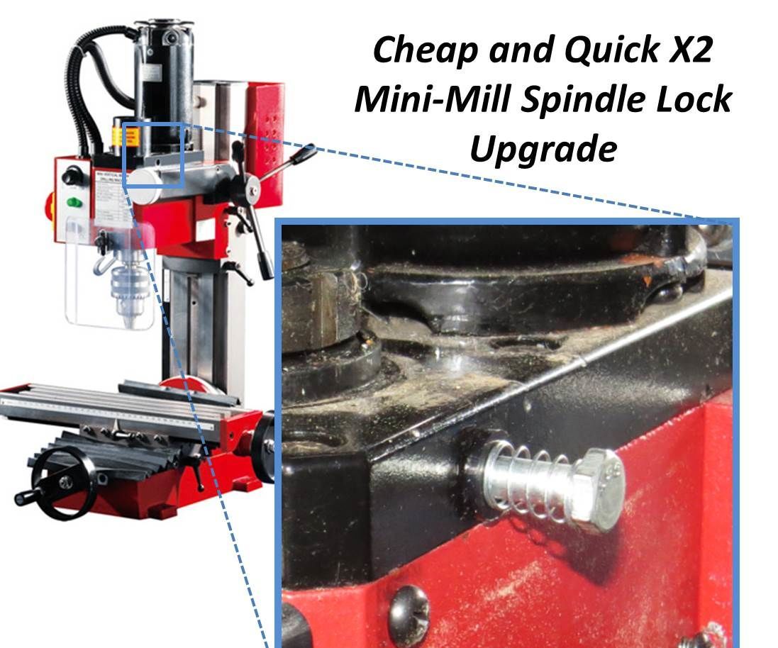 15 Minute Spindle Lock Upgrade for Your X2 MiniMill : 8 Steps ...