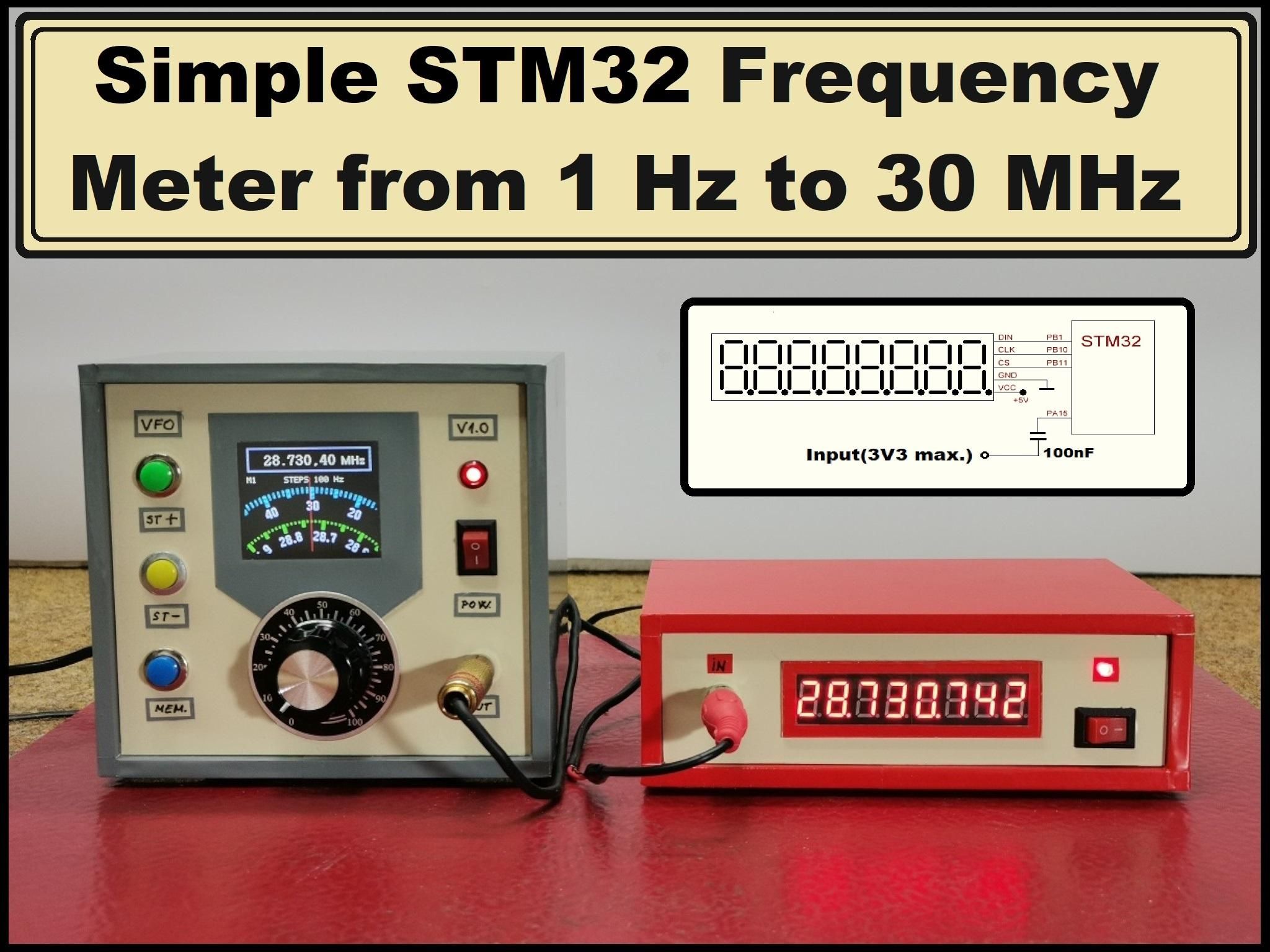 Simple STM32 Frequency Meter From 1Hz to 30 MHz (Arduino IDE) : 3 Steps - Instructables