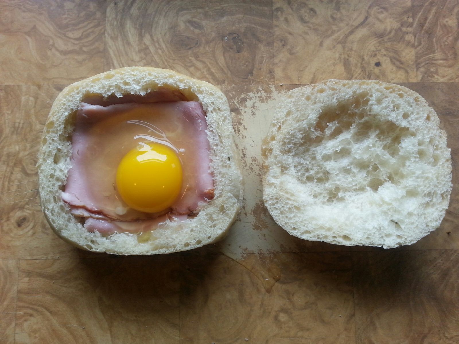 Campfire Ham, Egg & Cheese Bread Bowl : 5 Steps (with Pictures ...