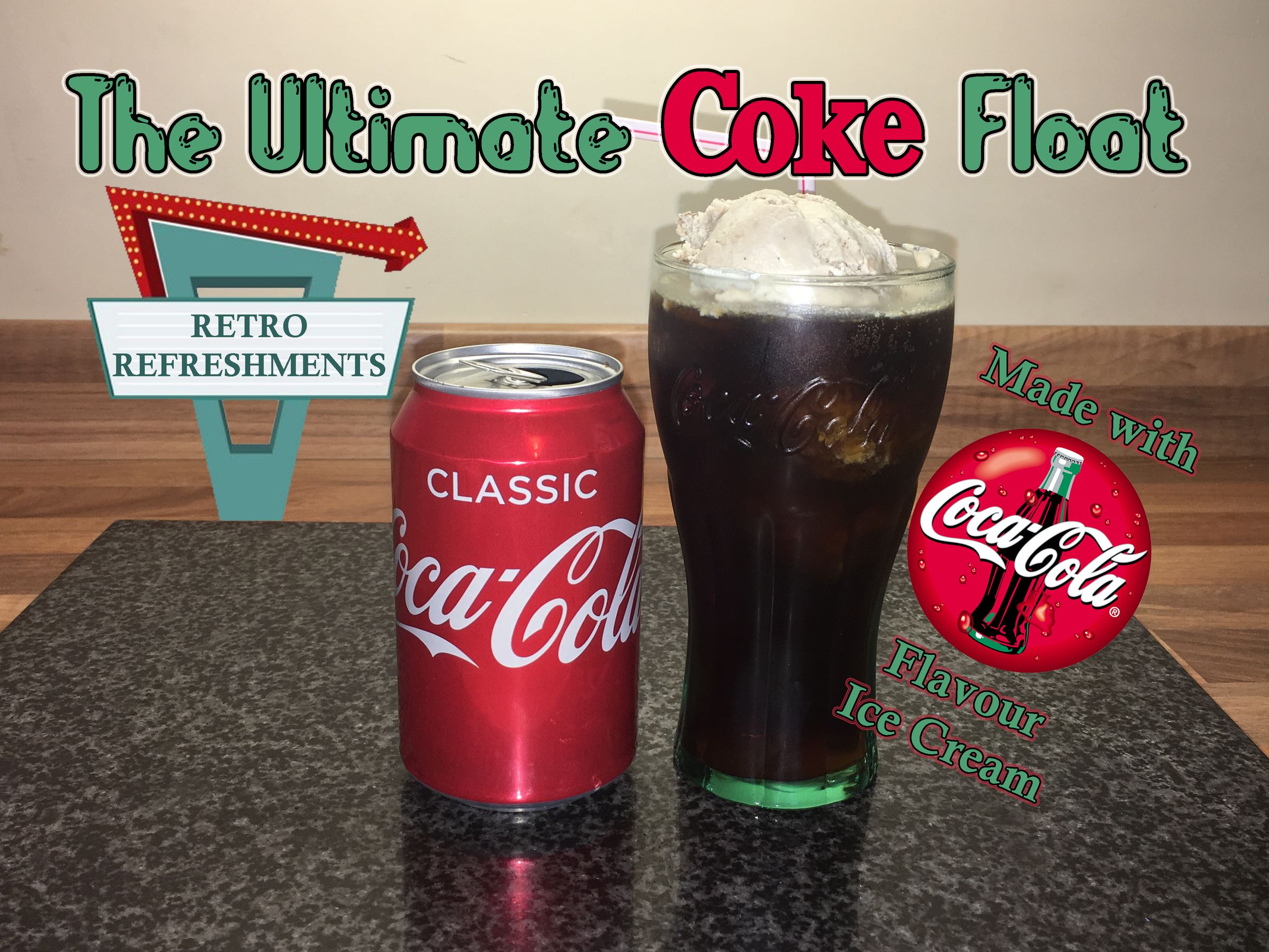 The Ultimate Coke Float With Coca Cola Flavoured Ice Cream : 5 Steps ...