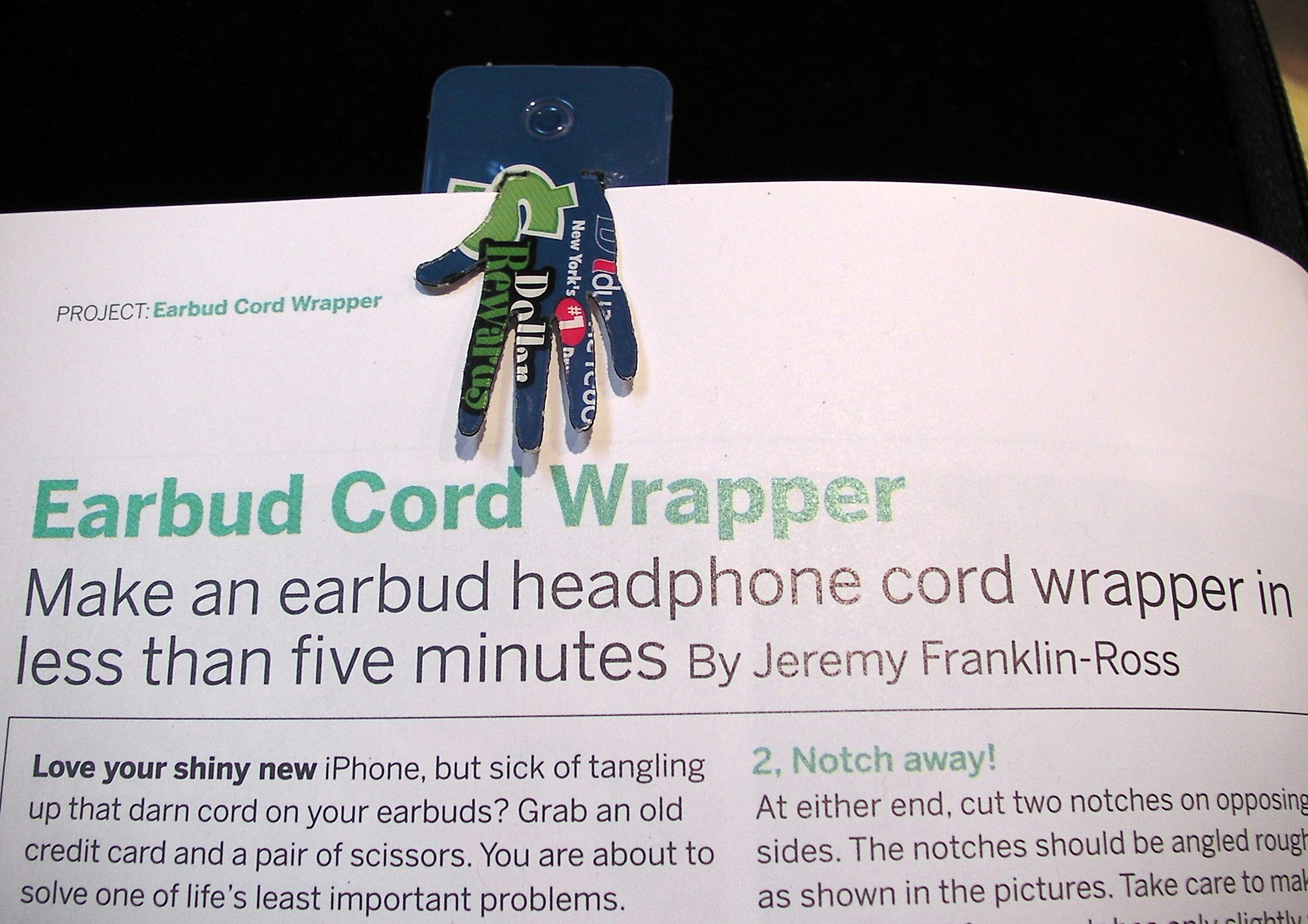 Plastic Paper Clips From Recycled Gift Cards : 5 Steps (with Pictures ...