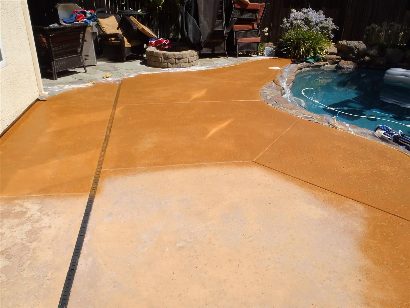 How to Apply Multi-color Concrete Stain : 8 Steps (with Pictures ...