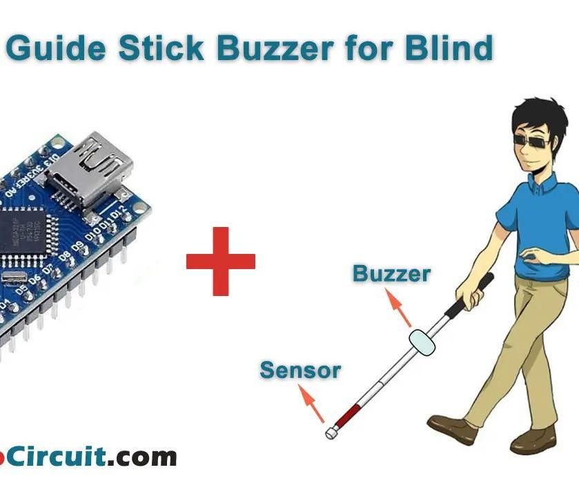 VL53L0X Smart Guide Stick Buzzer for Blind : 4 Steps - Instructables