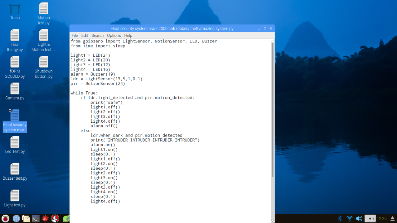 RPI Security System : 4 Steps - Instructables