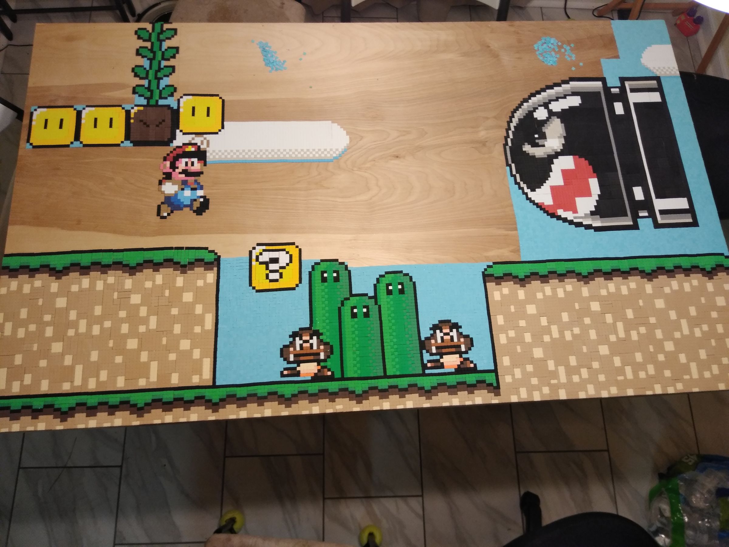 Mario Mosaic Tabletop : 10 Steps (with Pictures) - Instructables