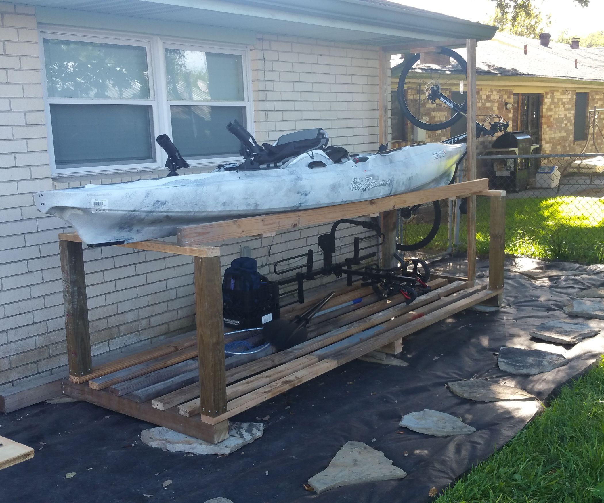 Kayak / Bike Rack Storage Center : 13 Steps (with Pictures) - Instructables