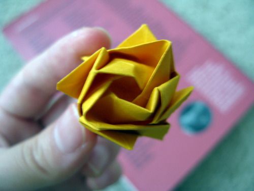 Sticky Note Origami Flower