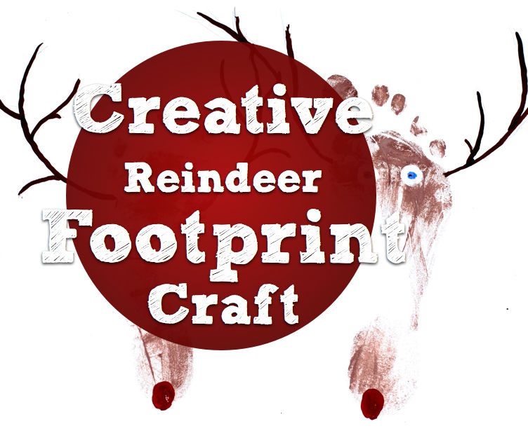 Creative Reindeer Footprint Craft in 8 Easy Steps! : 8 Steps ...