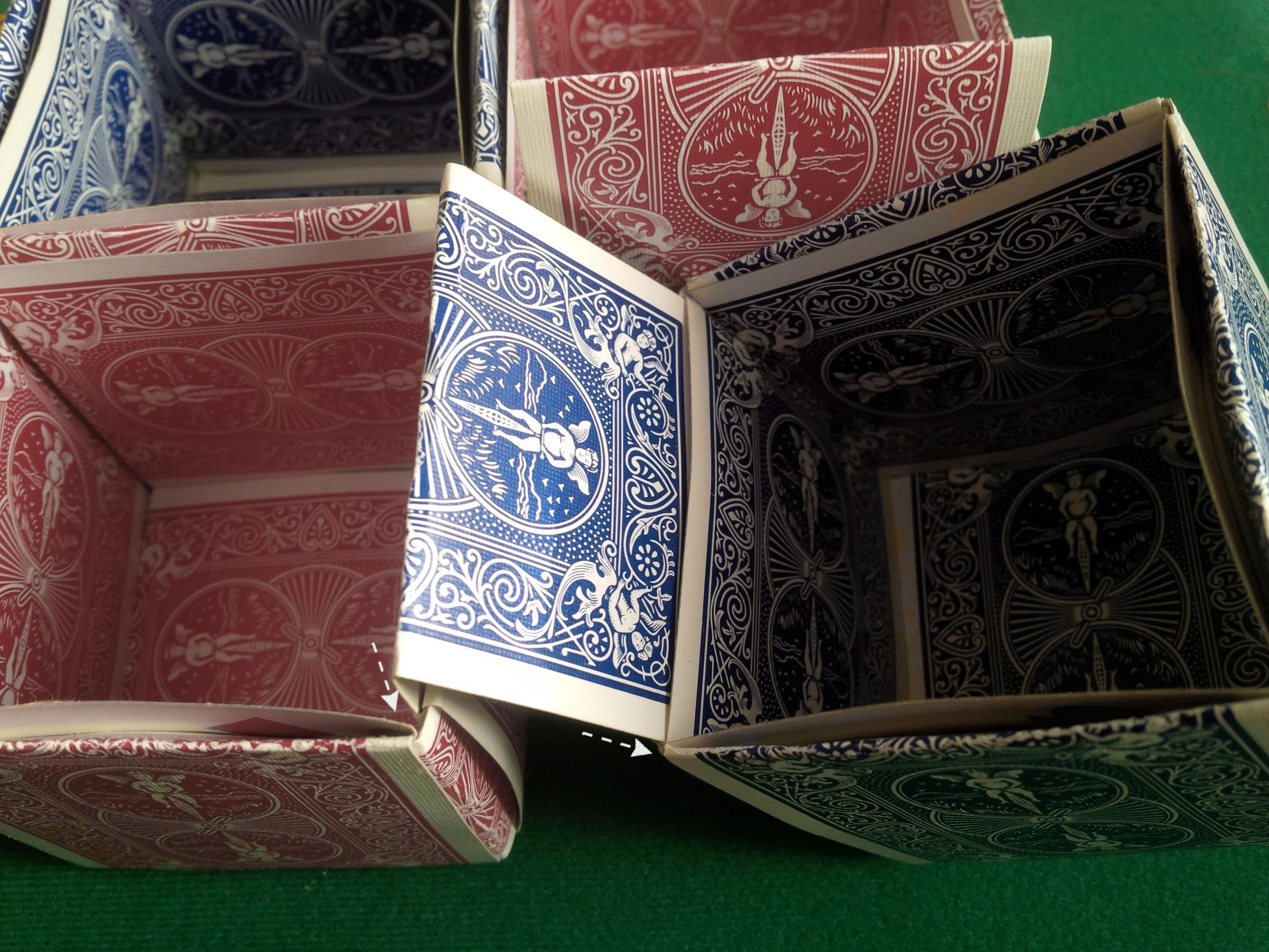 Origami Desktop Organizer From Playing Cards : 7 Steps (with Pictures ...