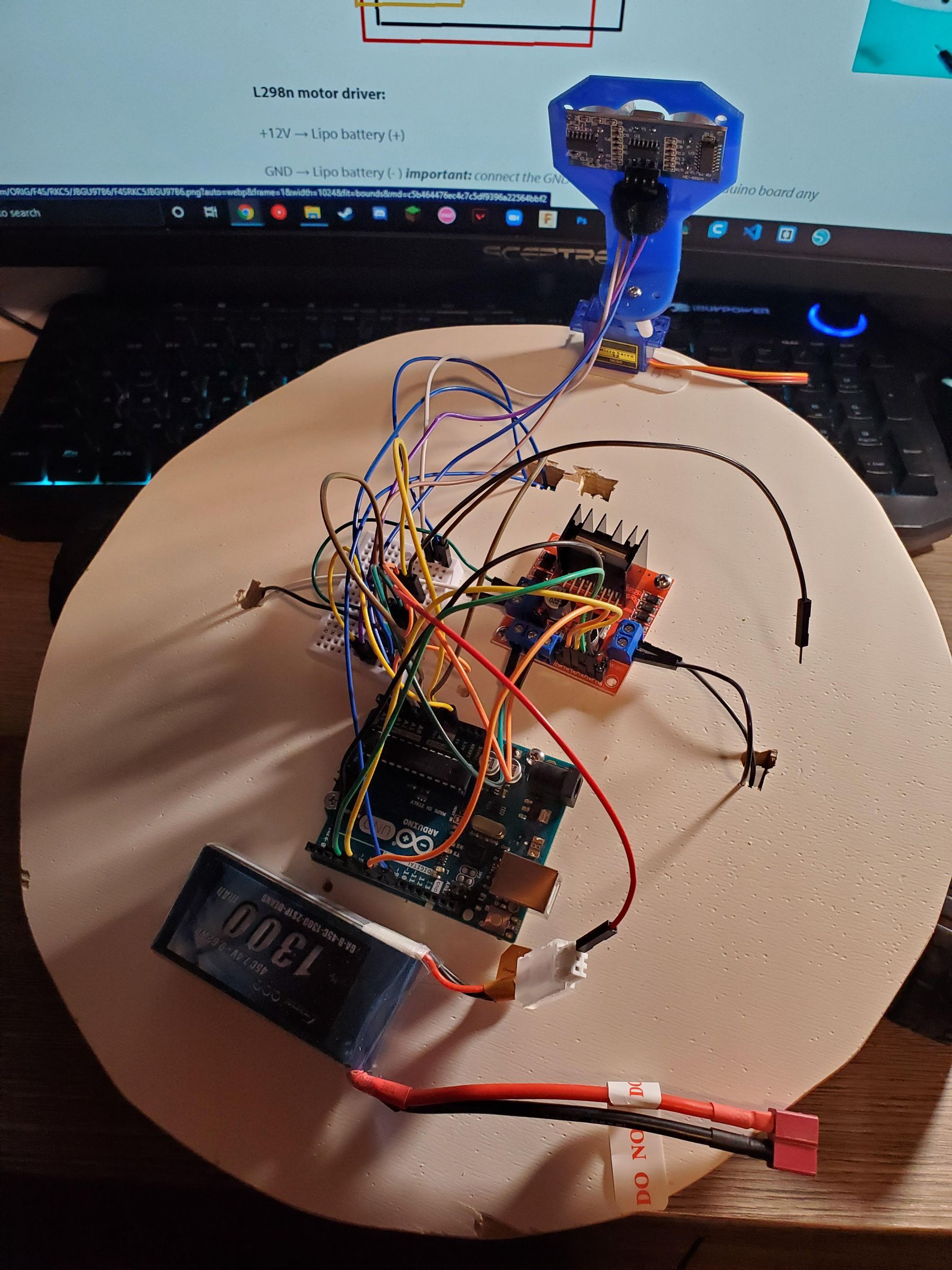 3D Printed Obstacle Avoiding R2D2 Using an Arduino Uno in 13 Steps : 13 ...